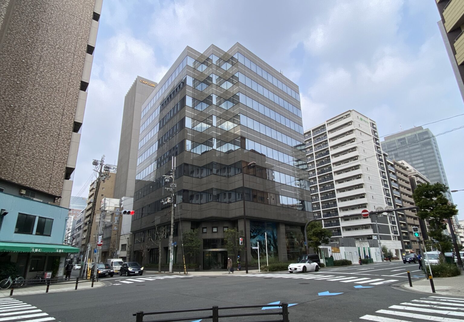 松屋町筋沿いにカプコンの新研究開発ビル？（仮称）CAPCOM本社北隣地オフィス新築工事 25年1月の様子 - 大阪の近未来（大阪 関西の再開発巡り）